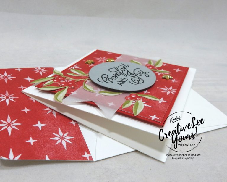 Comfort & Joy Notecard (Printable Tutorial) - Creativelee Yours