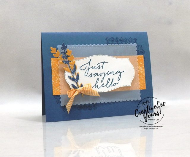 Just Saying Hello (Printable Tutorial) - Creativelee Yours