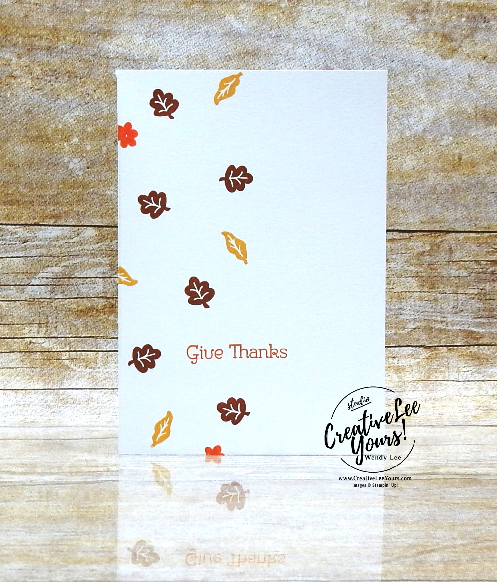 Give Thanks Note Card (Paper Pumpkin Alternate) - Creativelee Yours