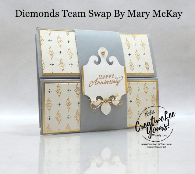 Anniversary Box Card Fun Fold - Creativelee Yours