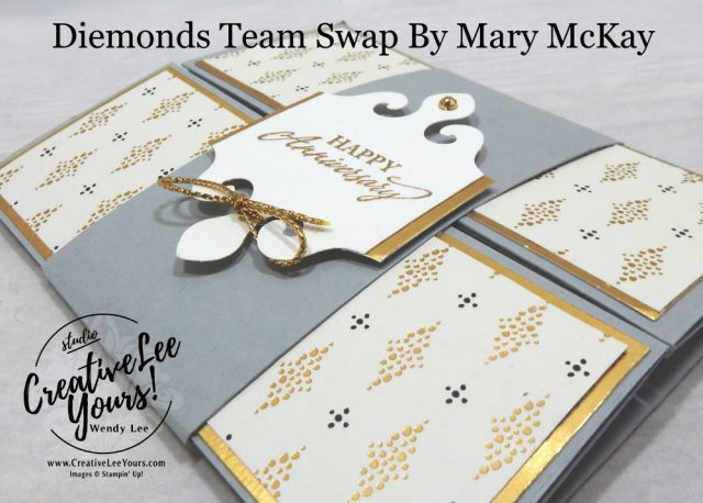 Anniversary Box Card Fun Fold - Creativelee Yours