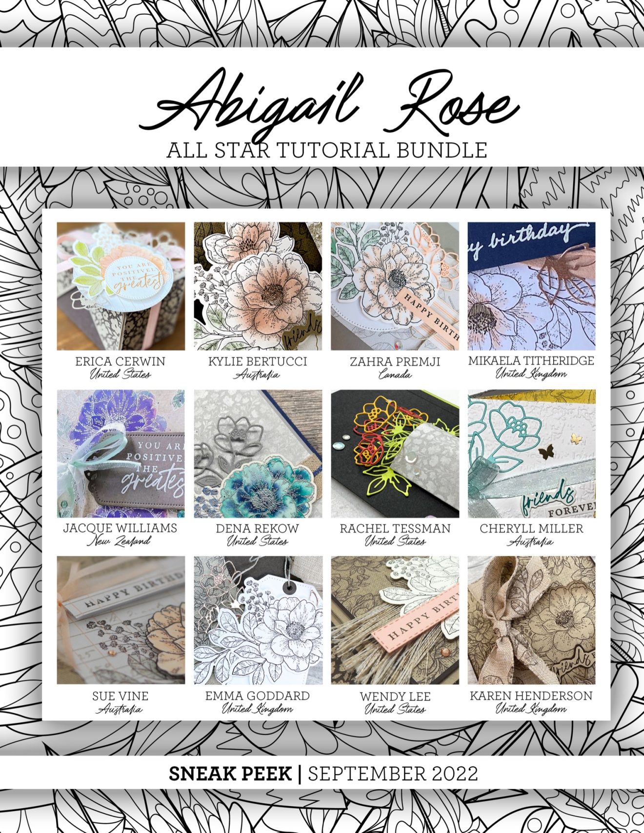 All Star Tutorial Bundle Design Team Blog Hop September 2022 Abigail ...