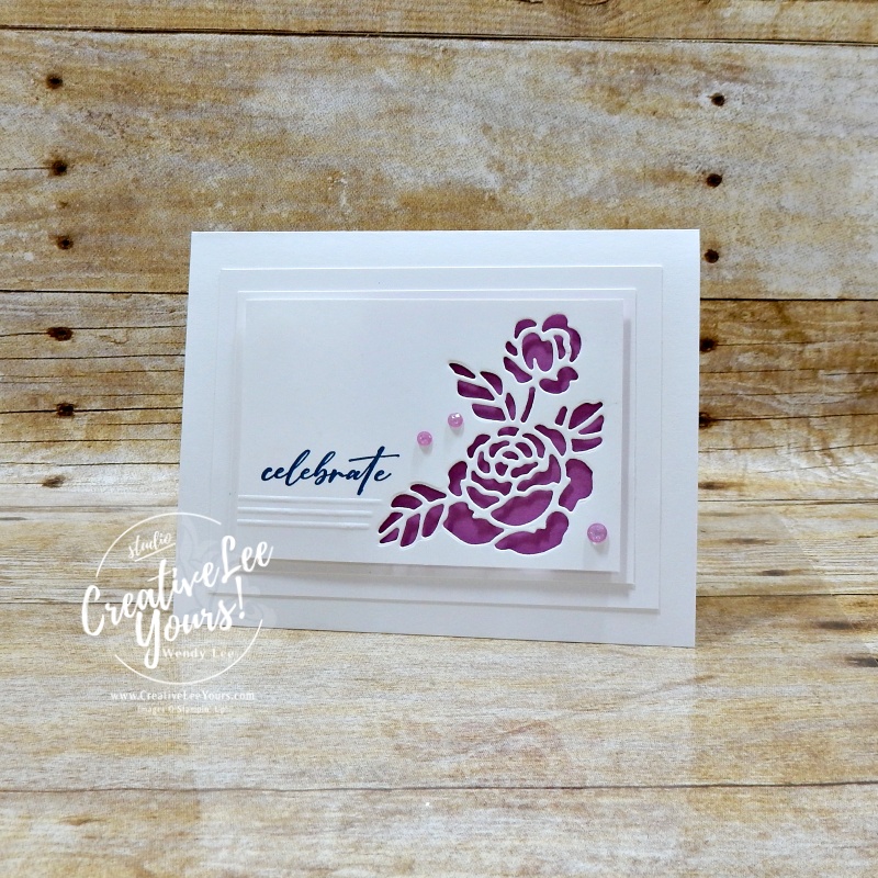 Elevate Your Cardmaking: Simple White Layered Card with a Pop of Color ...